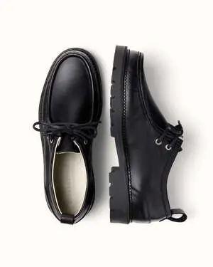DUKE + DEXTER Moby Lace-up Leather Boots - Black