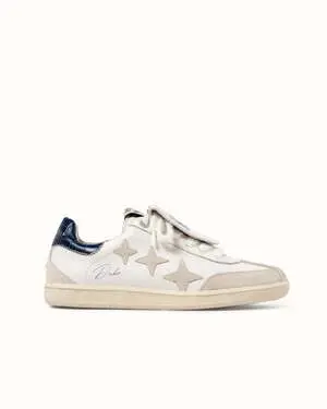 DUKE + DEXTER Plus Duke White + Navy Sneakers - Ny
