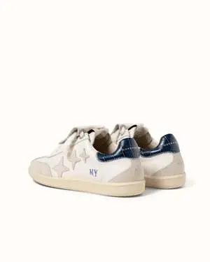 DUKE + DEXTER Plus Duke White + Navy Sneakers - Ny