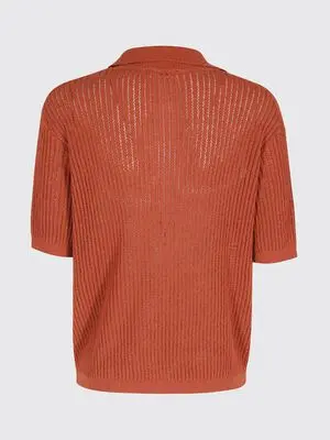 ROBERTO COLLINA Cotton Blend Knit Polo Shirt
