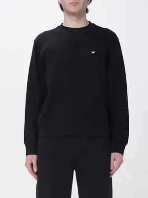 Emporio Armani Sweatshirt With Logo - Black