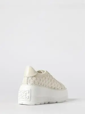 Casadei Platform Lace Up Sneakers - White