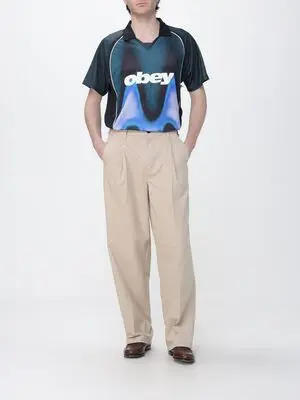 Obey Rayon Blend Wide Leg Trousers