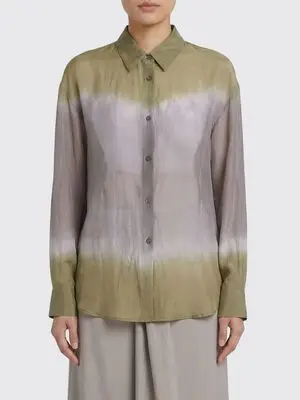 ROBERTO COLLINA Tie-dye Shirt - Mud