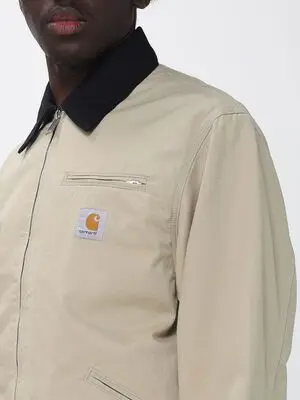 Carhartt Work In Progress Cotton Shirt Jacket With Logo - Black