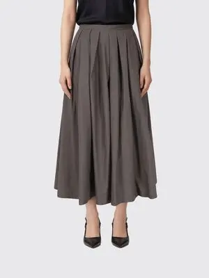 ROBERTO COLLINA Pleated Skirt - Mud