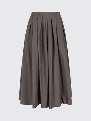 ROBERTO COLLINA Pleated Skirt - Mud