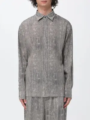 Emporio Armani Printed Lyocell Blend Casual Shirt - Black