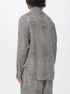 Emporio Armani Printed Lyocell Blend Casual Shirt