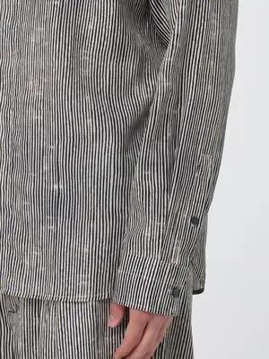Emporio Armani Printed Lyocell Blend Casual Shirt