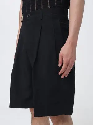 LANEUS Tailored Pleated Shorts - Black