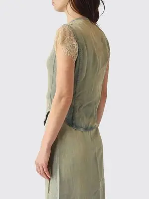 DIESEL® Lace-sleeve Shirt - Stone Washed