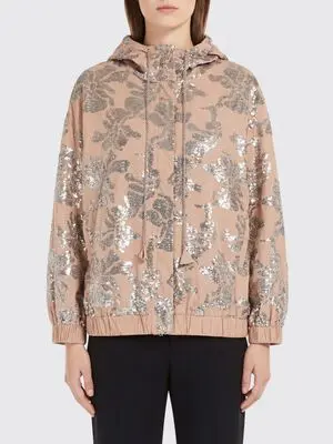 Pinko Sequin Embellished Hooded Jacket
