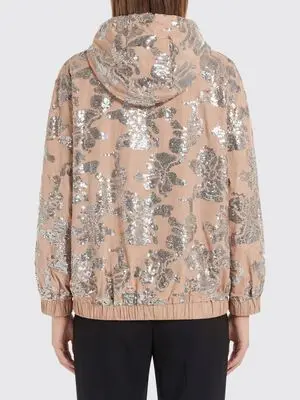 Pinko Sequin Embellished Hooded Jacket