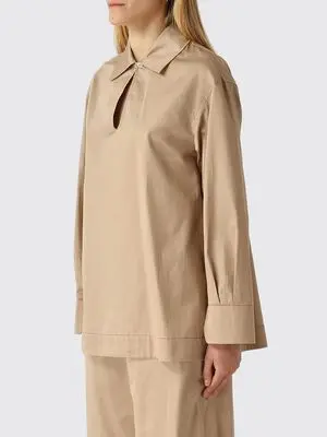 Max Mara Cotton Poplin Blouse - Camel