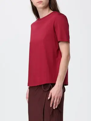 Max Mara Cotton Blend Crew Neck T-shirt - Red