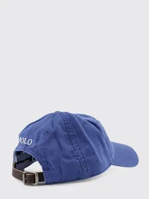 Polo Ralph Lauren Linen Baseball Cap With Embroidered Logo - Blue