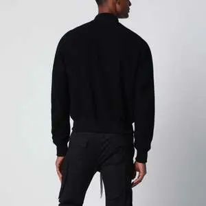 Rick Owens Virgin Wool Bomber Jacket With Zip