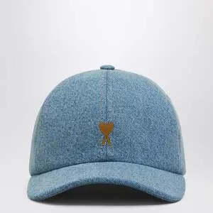 Ami De Coeur Denim Baseball Cap - Light Blue
