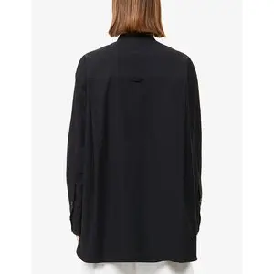 AGOLDE X Maria Mcmanus A-line Cotton Poplin Shirt - Black