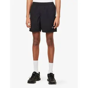 Stone Island Compass-patch Nylon Swim Shorts - Black