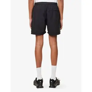Stone Island Compass-patch Nylon Swim Shorts - Black