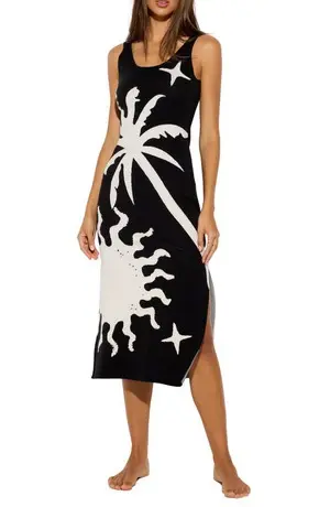 Spiritual Gangster Yasmin Sundrift Jacquard Dress - Black