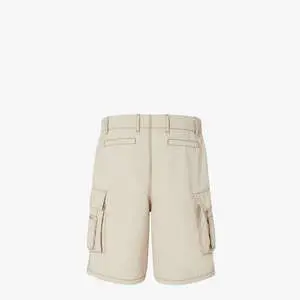 Fendi Relaxed Cargo Bermuda Shorts In Cotton Gabardine