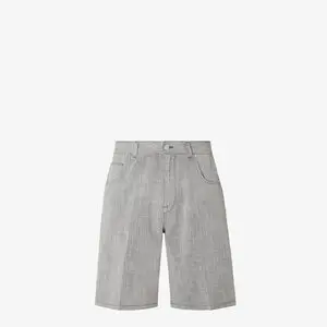 Fendi Faded Denim Bermuda Shorts - Grey