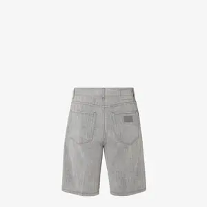 Fendi Faded Denim Bermuda Shorts - Grey