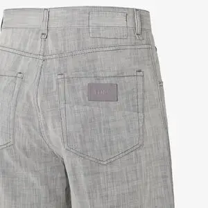Fendi Faded Denim Bermuda Shorts - Grey