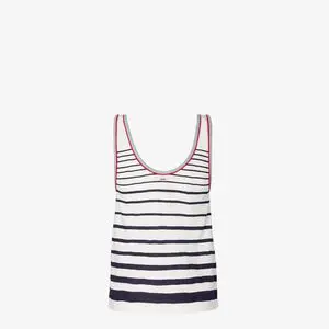 Fendi Striped Cotton Jersey Top