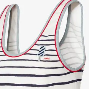 Fendi Striped Cotton Jersey Top