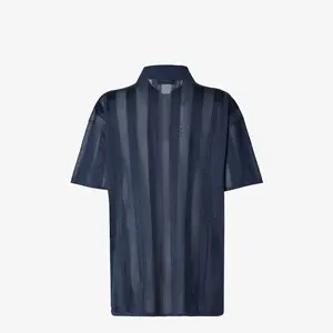 Fendi Pequin Striped Silk And Cotton Polo Shirt