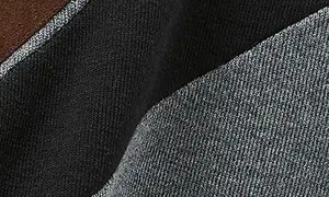 Versace Leather Stripe Knit Jacket