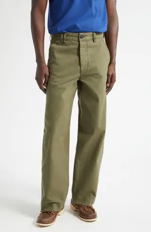 NOAH Double Pocket Buckle Back Chinos