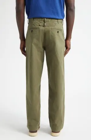 NOAH Double Pocket Buckle Back Chinos
