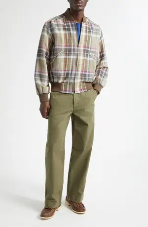 NOAH Wool & Linen Varsity Jacket