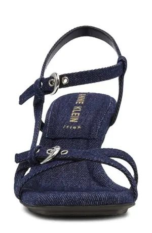 Anne Klein Jaydyn Kitten Heel Sandal - Denim
