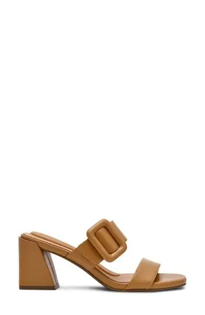 Anne Klein Buckle Strap Block Heel Sandals