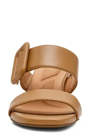 Anne Klein Buckle Strap Block Heel Sandals