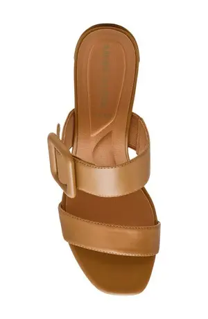 Anne Klein Buckle Strap Block Heel Sandals