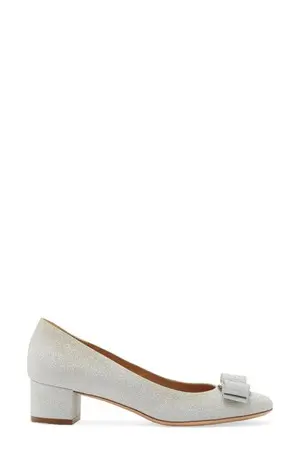 FERRAGAMO Vara Bow Glitter Pumps