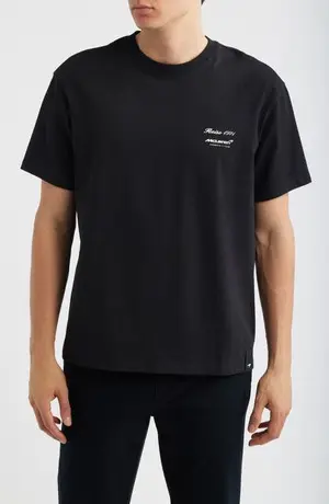 REISS X Mclaren Stirling Cotton T-shirt - Black