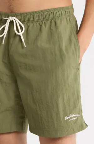 PACSUN Relaxed Fit Swim Trunks
