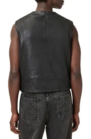 ALLSAINTS Davies Leather Waistcoat