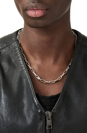 ALLSAINTS Davies Leather Waistcoat