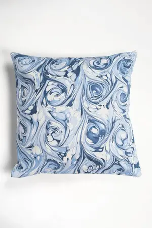 INNER CHILD Wave Hand-marbled Square Pillowcover + Insert