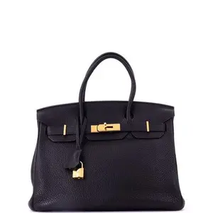 Hermès Birkin Handbag Togo With Gold Hardware 30 - Black
