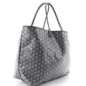 Goyard Saint Louis Tote Coated Canvas Gm - Grey